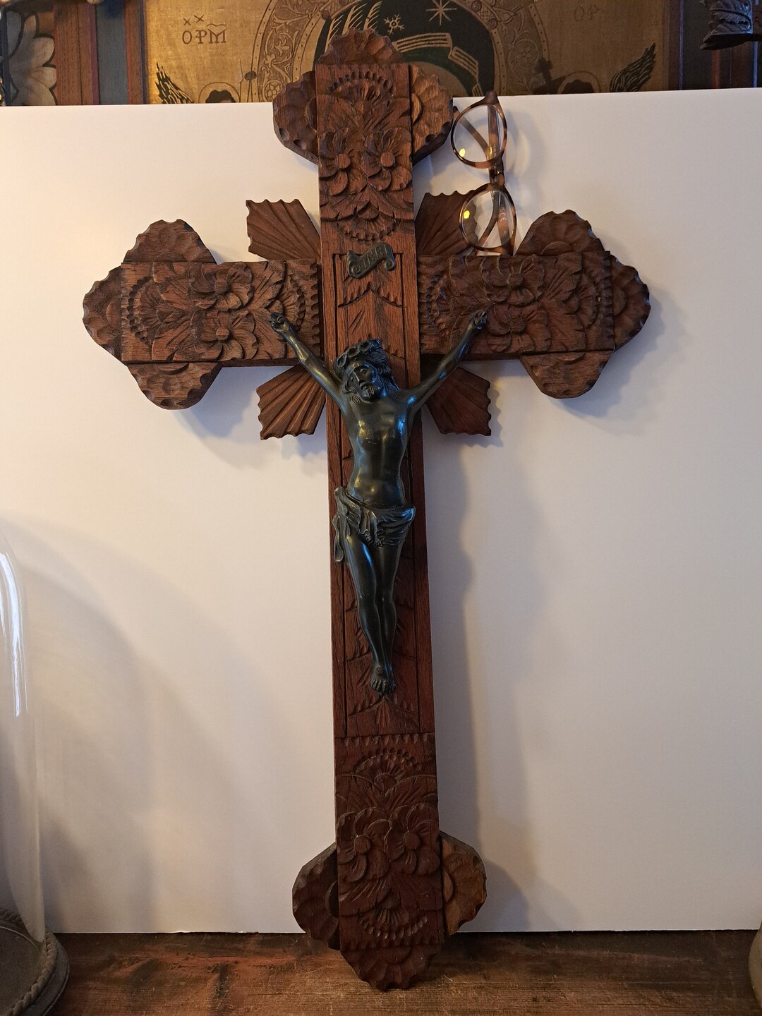 Antique 1920's Xl 75 Cm From Church of Belgium That is Closed Hand ...