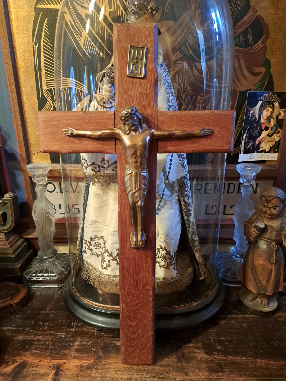 Vintage Art Deco Circa 1930s Large 50 Cm From Belgium Wooden Wall ...