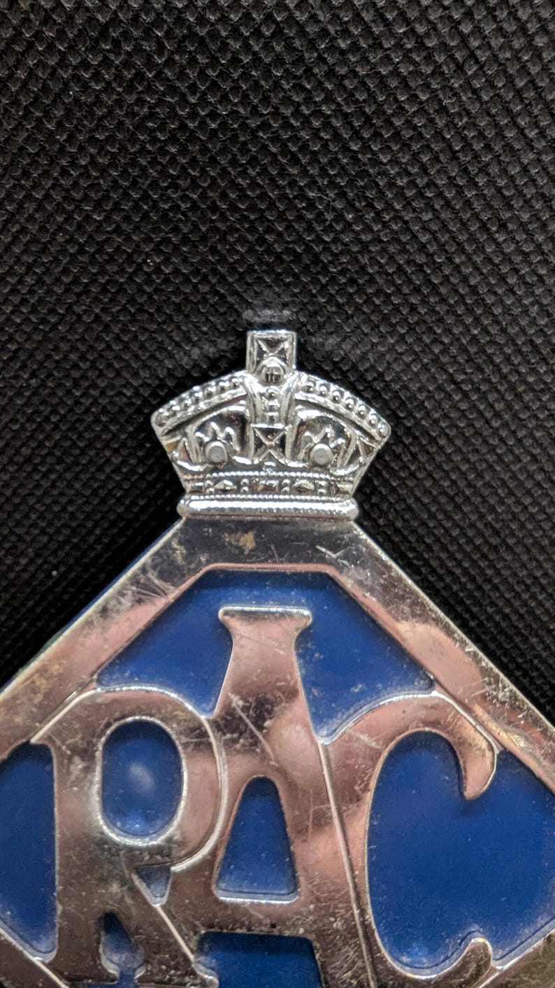Vintage 1940s to 1950s RAC Car Badge - Etsy Australia
