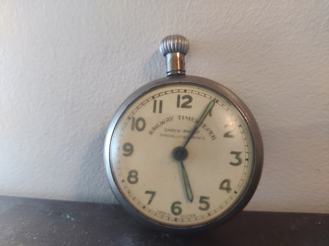 Vintage Railway Timemaster Pocket Watch 3 - Etsy