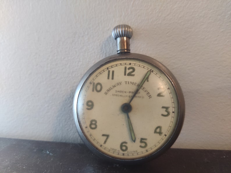 Vintage Railway Timemaster Pocket Watch 3 - Etsy