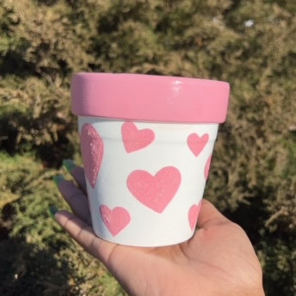 Heart Flower Pot - Etsy