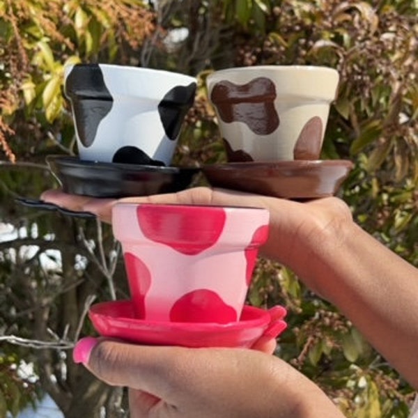Cow Flower Pot - Etsy
