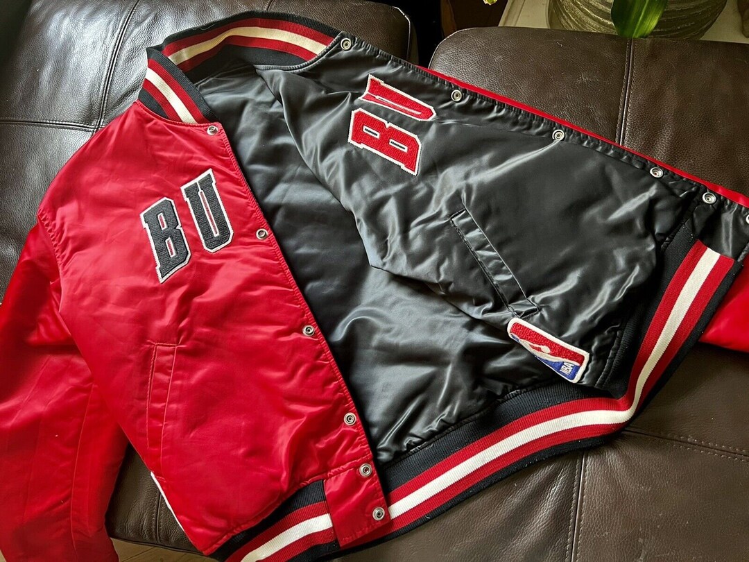 RARE Chicago Bulls REVERSIBLE Starter Jacket Size Large (fits Like a ...