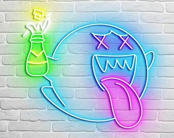King Boo Neon Sign - Etsy Israel