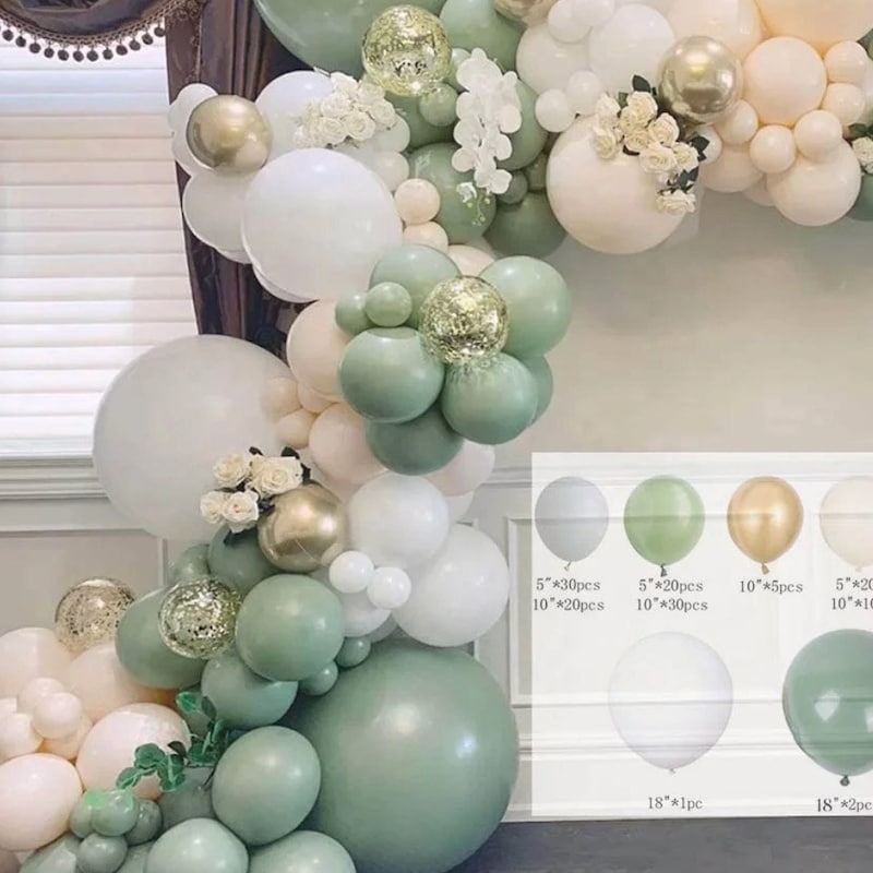 Pink and Green Balloon Arch - Etsy