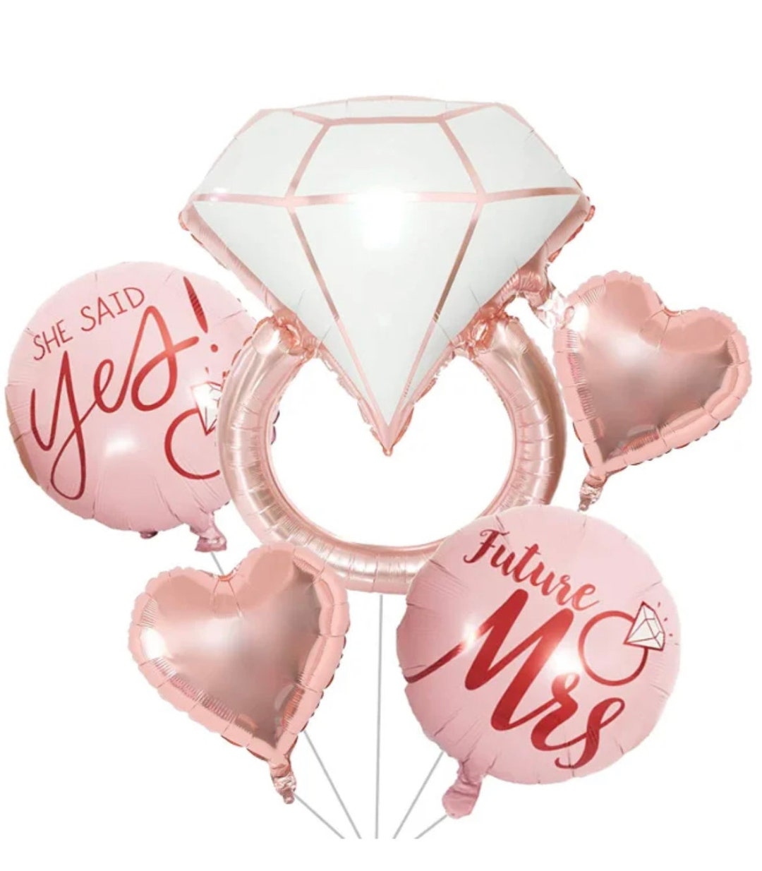 Future Mrs & She Said Yes! Balloon Bundle | Hen Party | Bachelorette ...