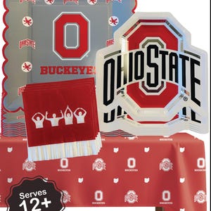 Ohio State Party Supplies Birthday Party, OSU Graduation Decorations ...