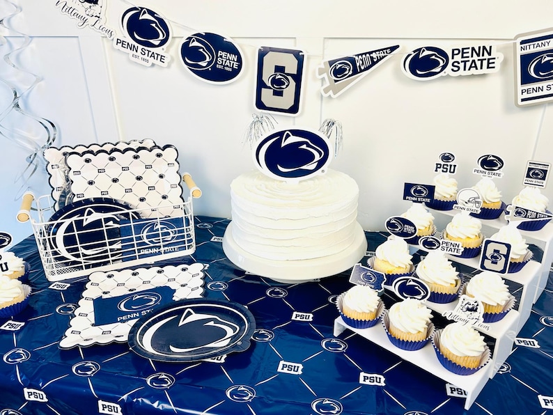 Penn State Party Supplies, Birthday, Graduation Decorations, Football ...