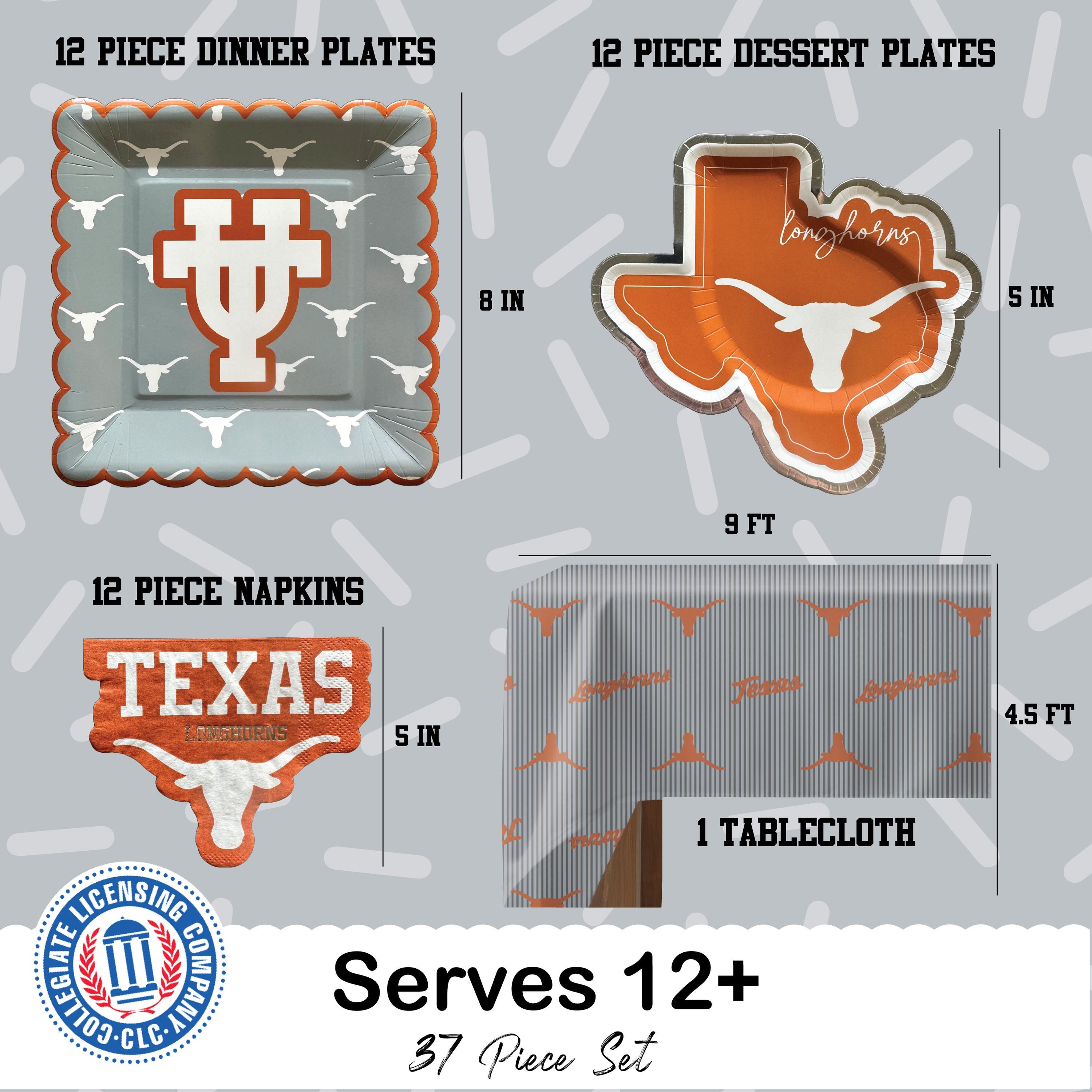 Texas Longhorns Party Supplies, Birthday, Graduation Decorations ...