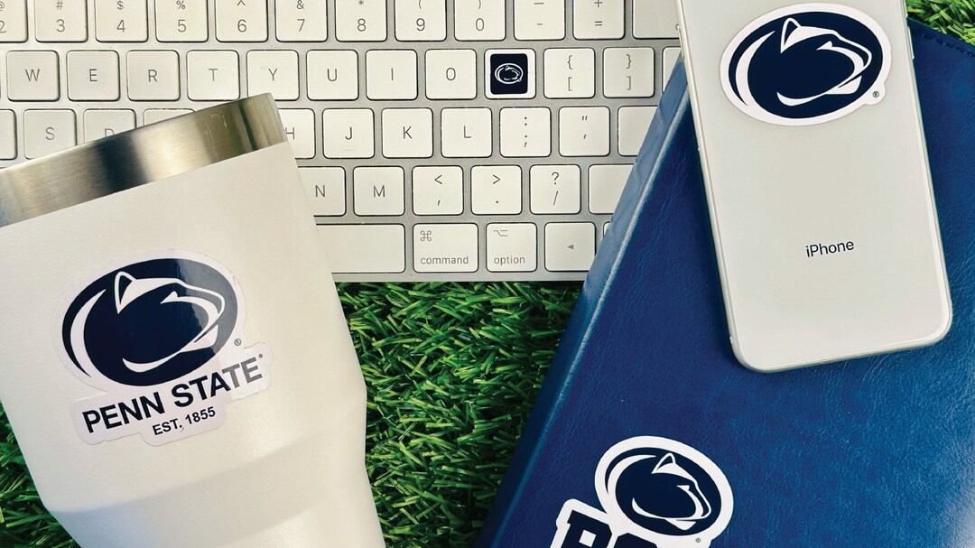 Penn State Stickers (14 Stickers) 2 Large 5" for Car Windows, 10 Medium ...