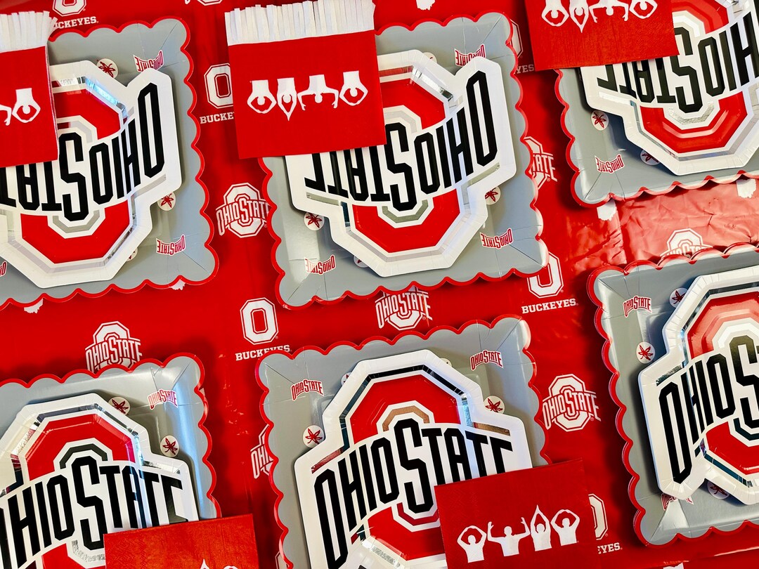 Ohio State Party Supplies Birthday Party, OSU Graduation Decorations ...