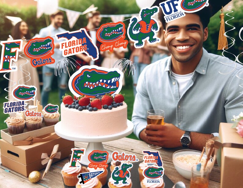 Florida Gators Party Supplies, Birthday Party, Graduation Decorations ...