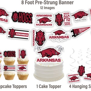 Arkansas Razorbacks Party Supplies, Birthday Party, Graduation ...