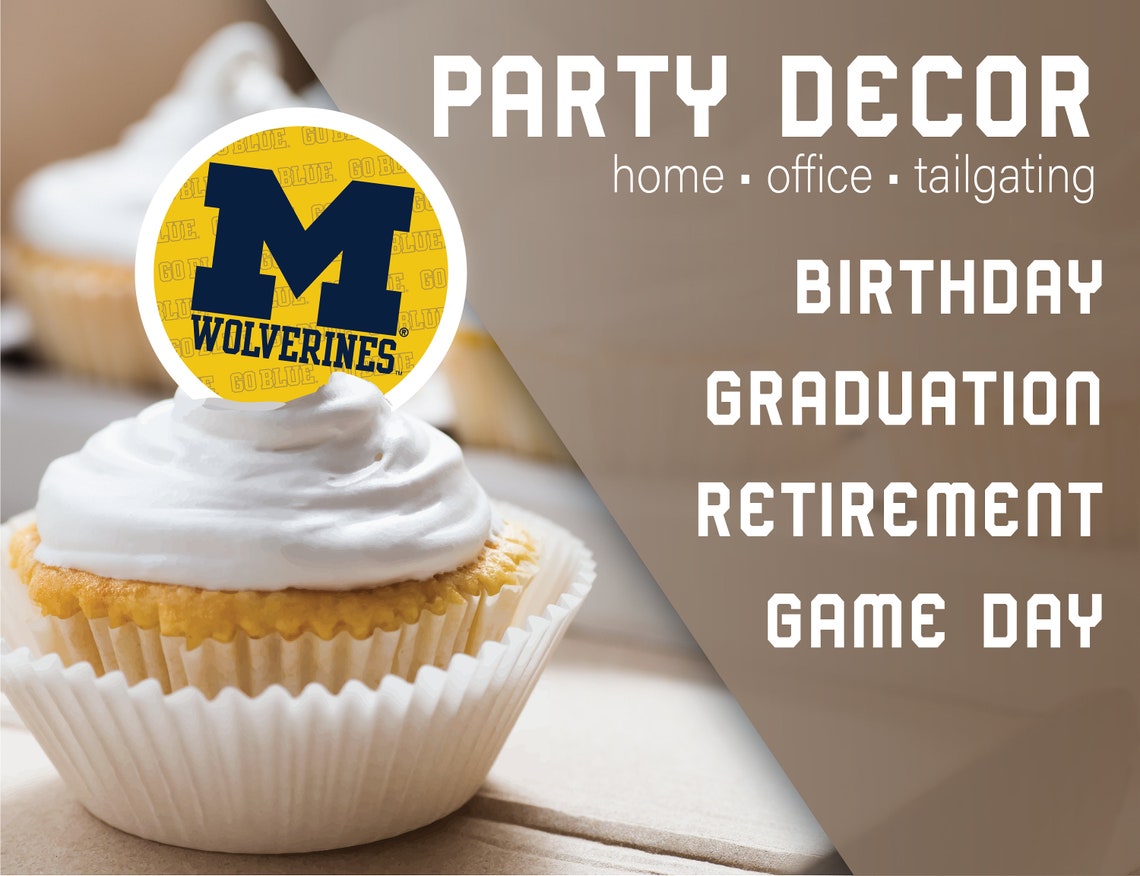 Michigan Wolverines Party Supplies, Birthday, Graduation Decorations ...