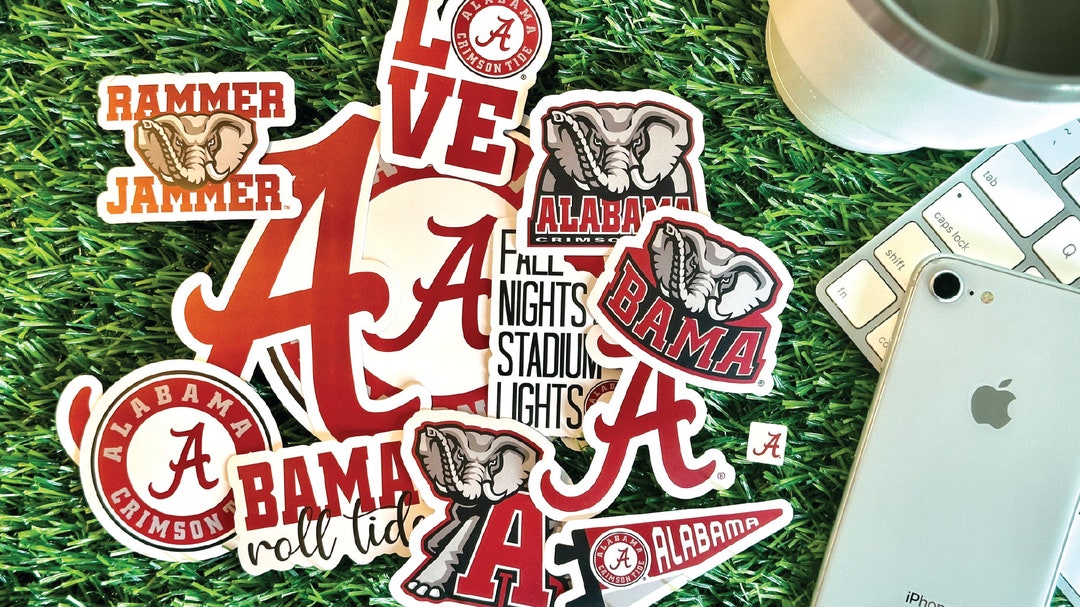 Alabama Crimson Tide Stickers (14 Pieces) 2 Car Window (5") + 10 ...