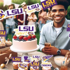 LSU Tigers Party Supplies, Birthday, Graduation Decorations, Football ...