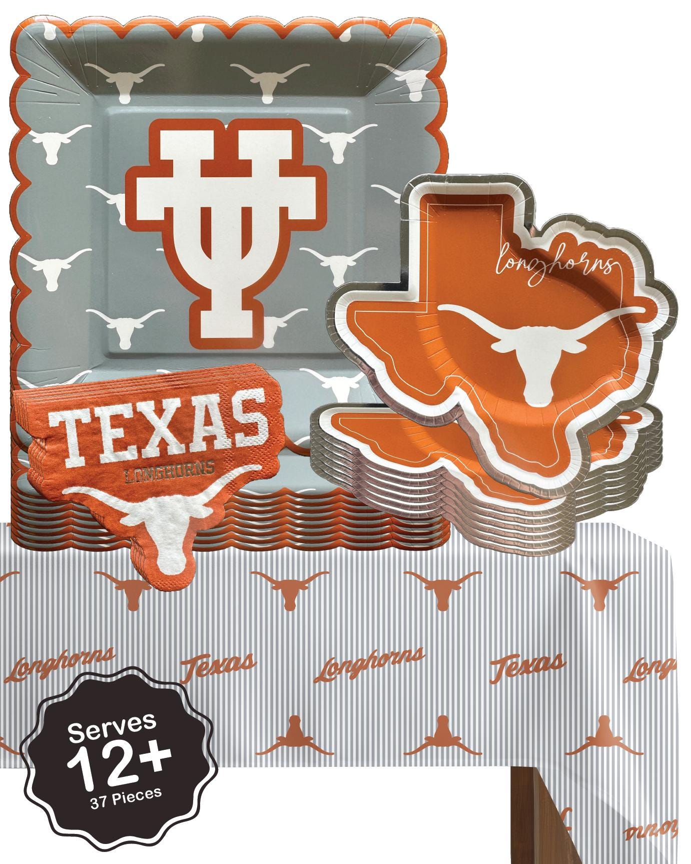 Texas Longhorns Party Supplies, Birthday, Graduation Decorations ...