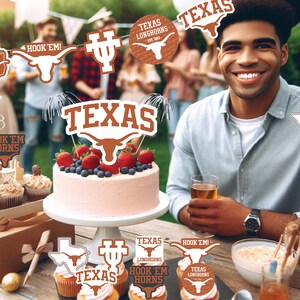 Texas Longhorns Party Supplies, Birthday Party, Graduation Decorations ...