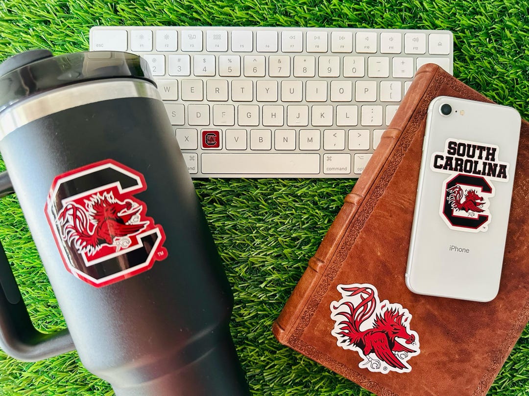 USC Stickers (14 Pieces) 2 Car Window (5") + 10 Waterbottle (2") + 2 ...