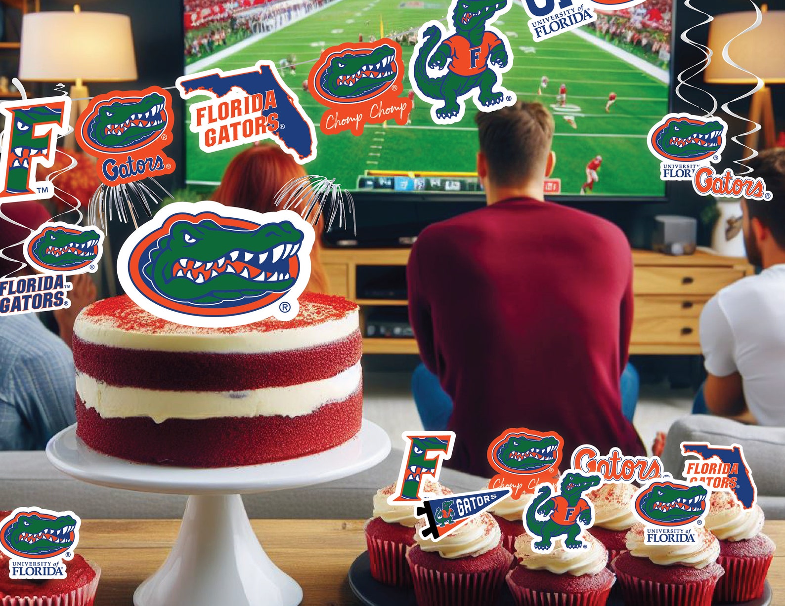 Florida Gators Party Supplies, Birthday Party, Graduation Decorations ...