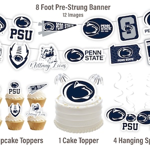 Penn State Party Supplies, Birthday Party, Graduation Decorations, Game ...