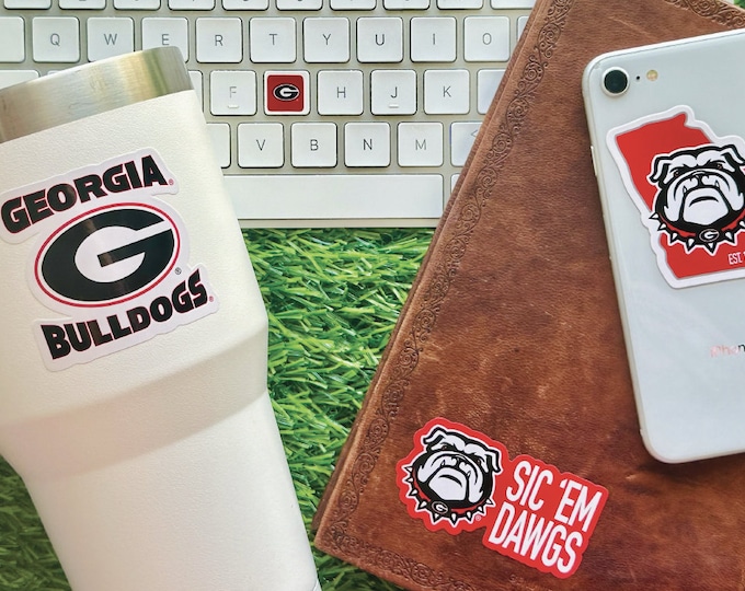 UGA Georgia Bulldogs Decal Sticker: Uga X Mascot Vintage Design Photo ...