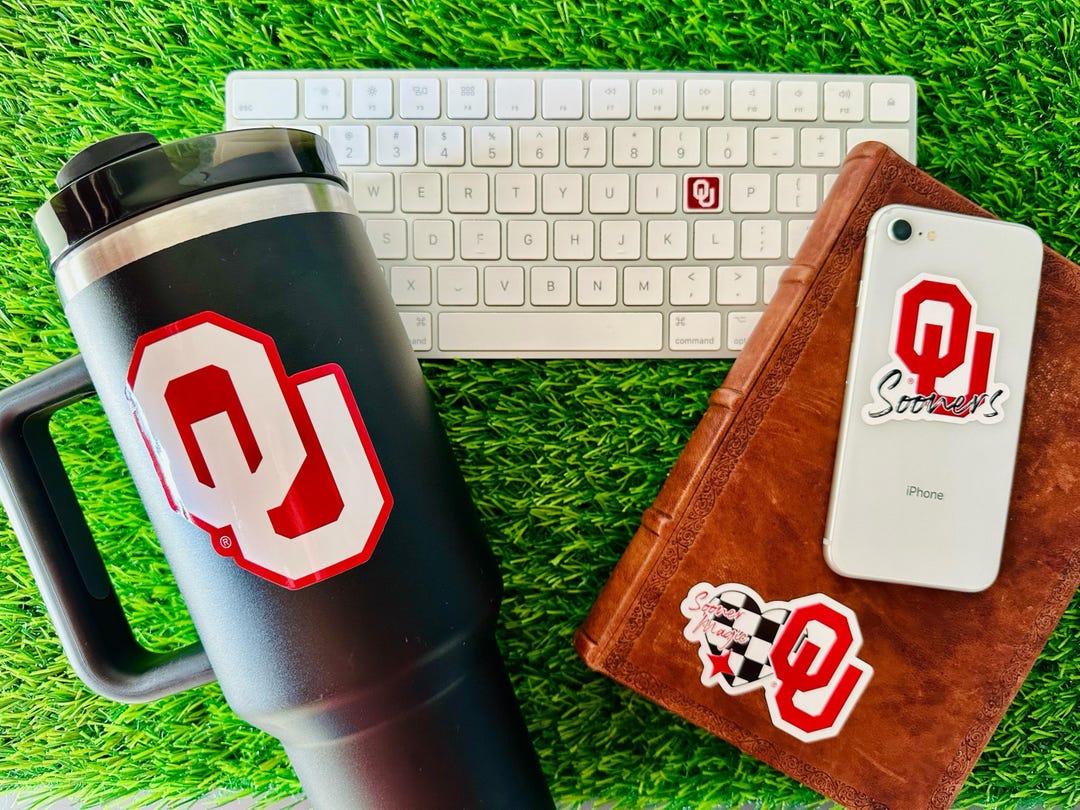 Oklahoma Stickers (14 Pieces) 2 Car Window (5") + 10 Waterbottle (2 ...