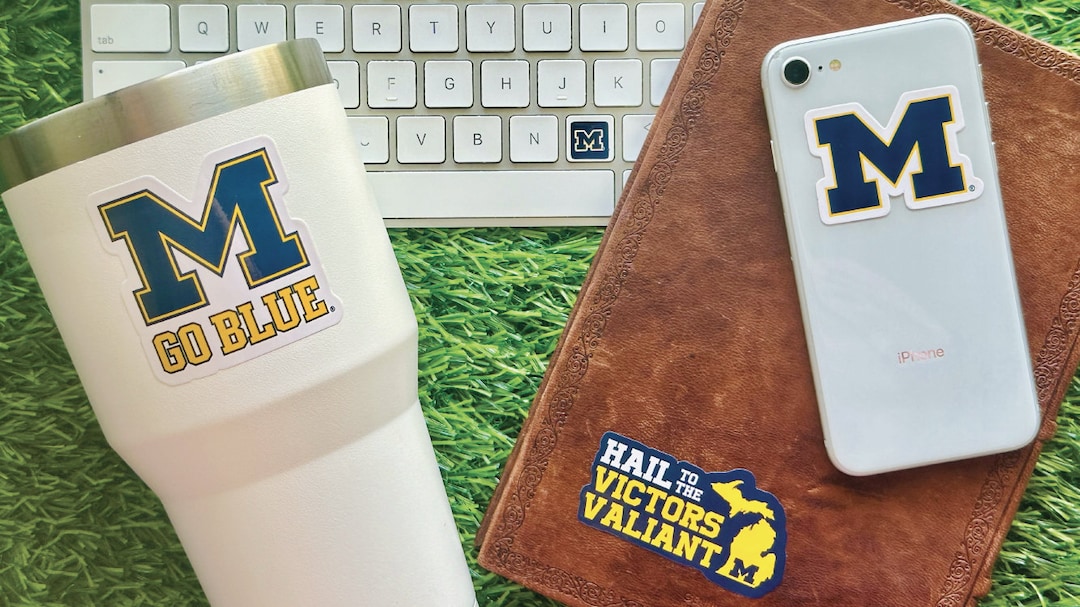 Michigan Wolverines Stickers (14 Pieces) 2 Car Window (5") + 10 ...