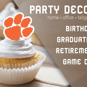 Clemson Tigers Party Supplies, Birthday Party, Graduation Decorations ...
