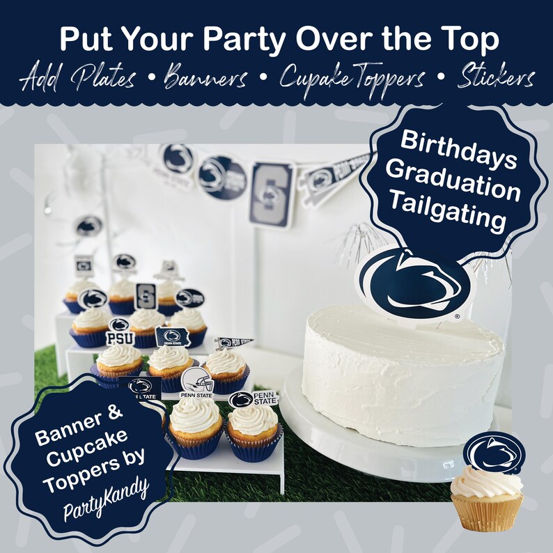 Penn State Party Supplies, Birthday, Graduation Decorations, Football ...