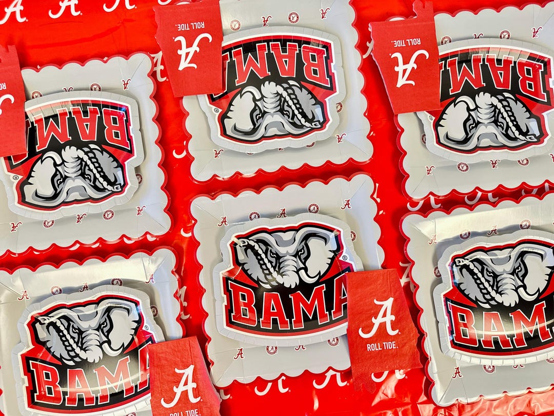 Alabama Crimson Tide Party Supplies, Birthday, Graduation Decorations ...