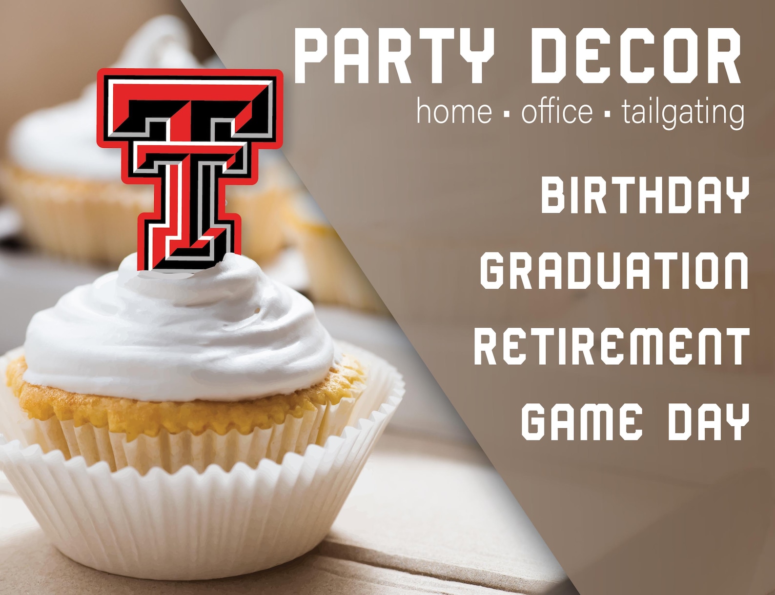 Texas Tech Party Supplies, Birthday Party, Graduation Decorations, Game ...