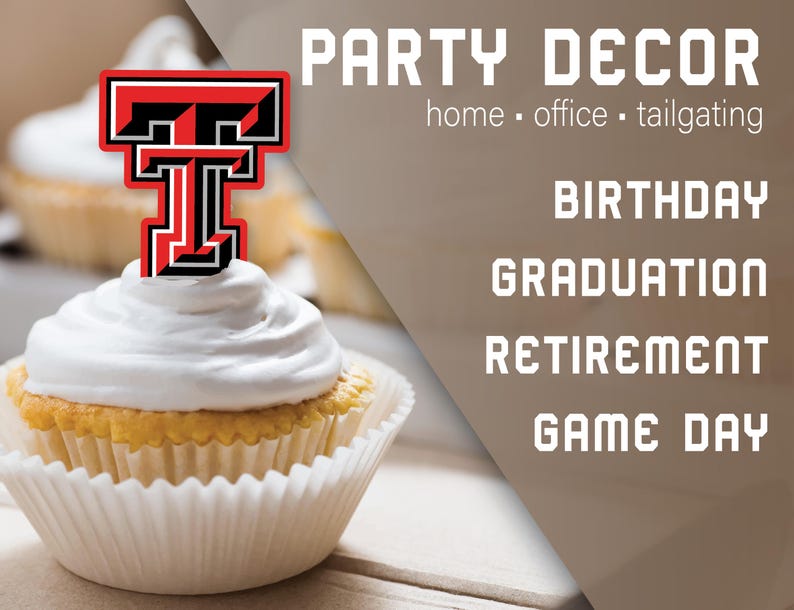 Texas Tech Party Supplies, Birthday Party, Graduation Decorations, Game ...