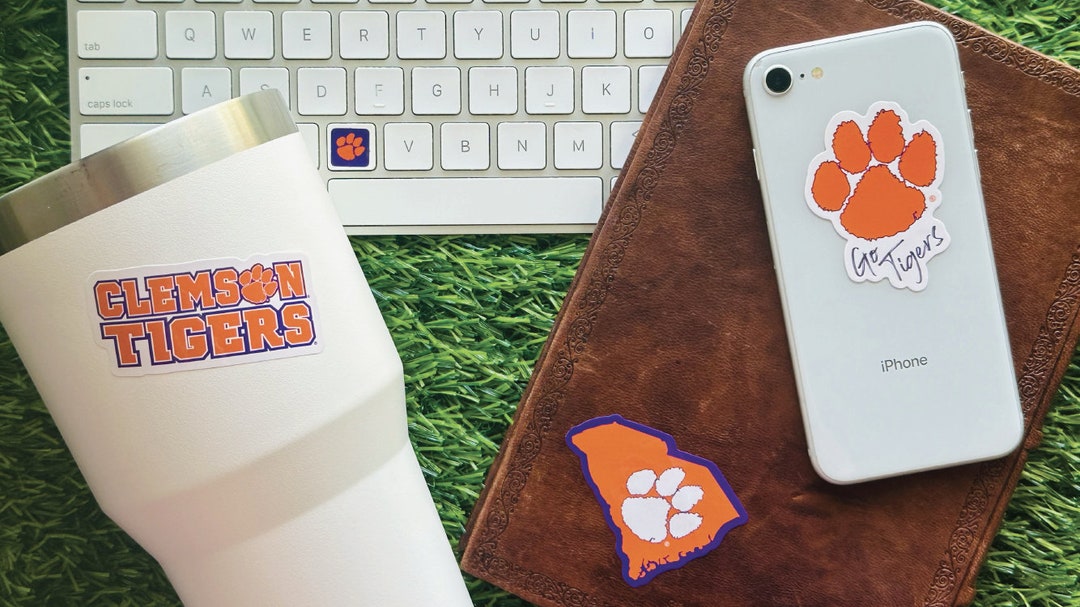 Clemson Stickers (14 Pieces) 2 Car Window (5") + 10 Waterbottle (2 ...