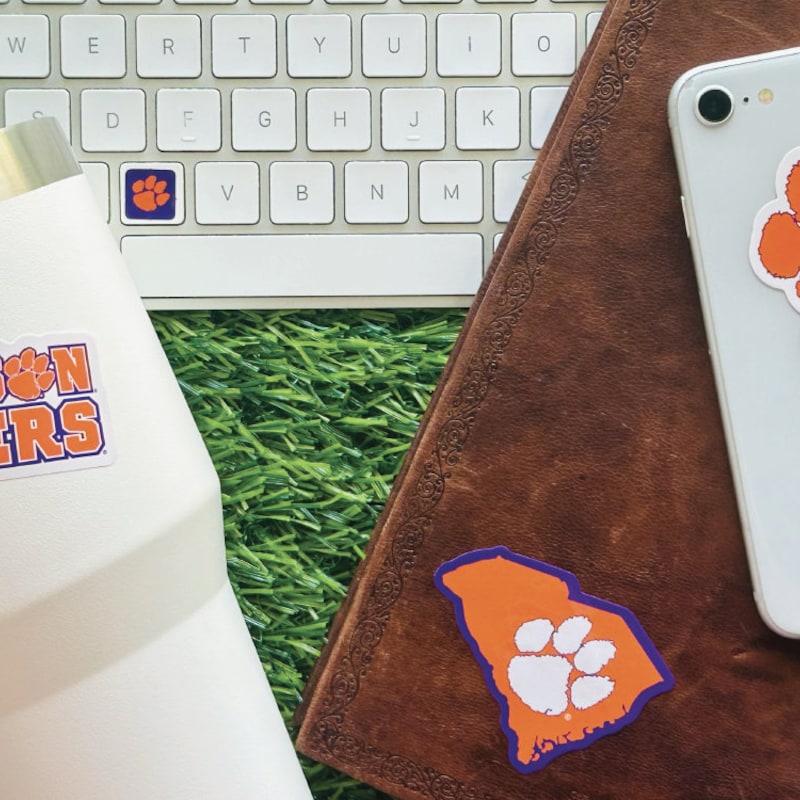 Clemson Paw Decal - Etsy