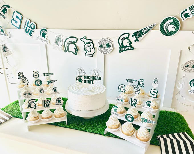 Michigan State Party Supplies Birthday Party, Michigan State Graduation ...