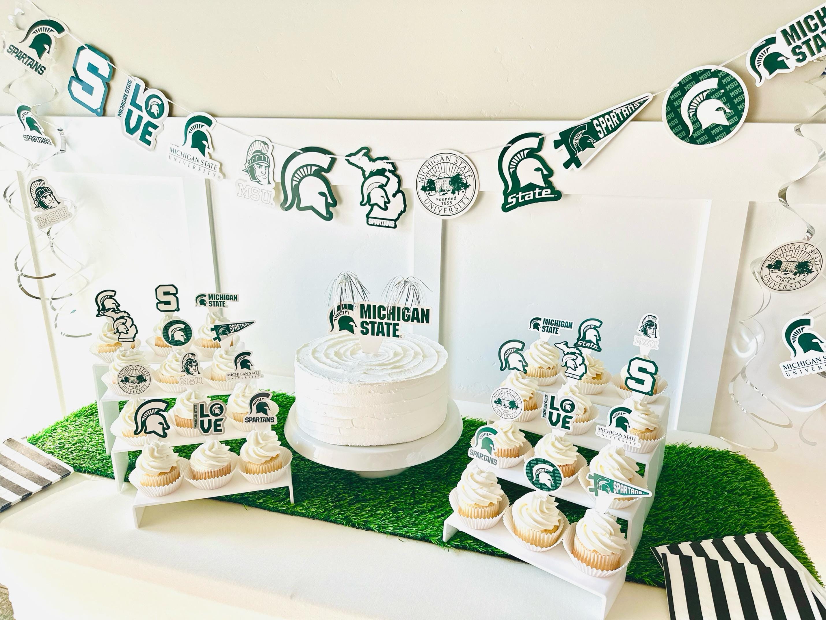 Michigan State Birthday Invitation Templates Balloons 80th Birthday