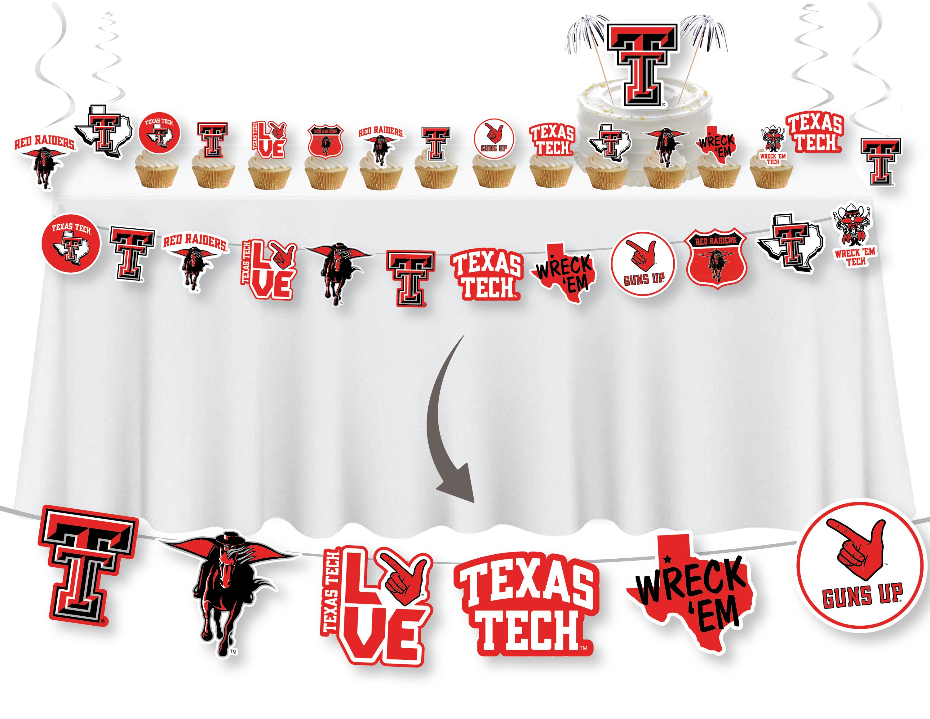 Texas Tech Party Supplies, Birthday Party, Graduation Decorations, Game ...