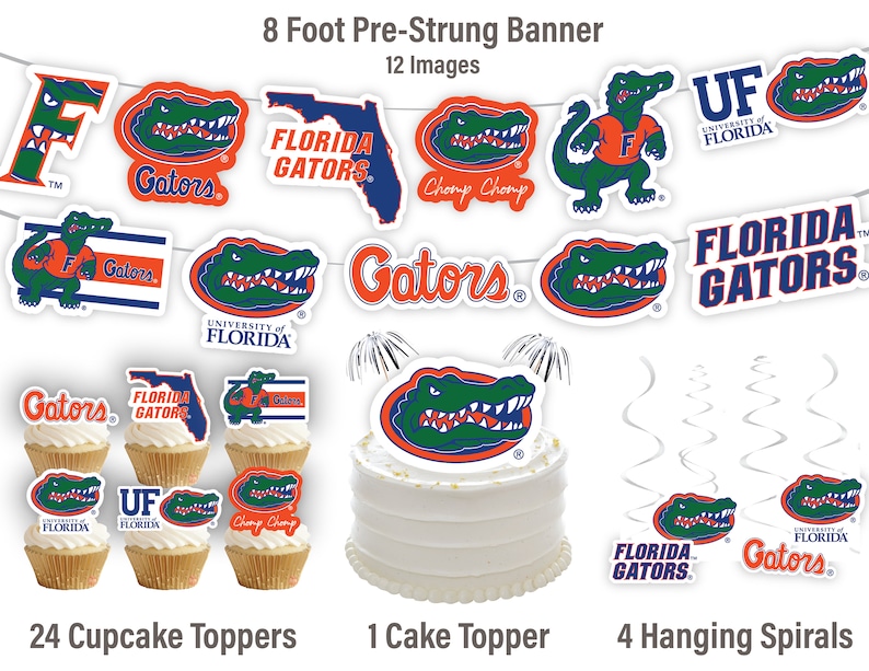 Florida Gators Party Supplies, Birthday Party, Graduation Decorations ...