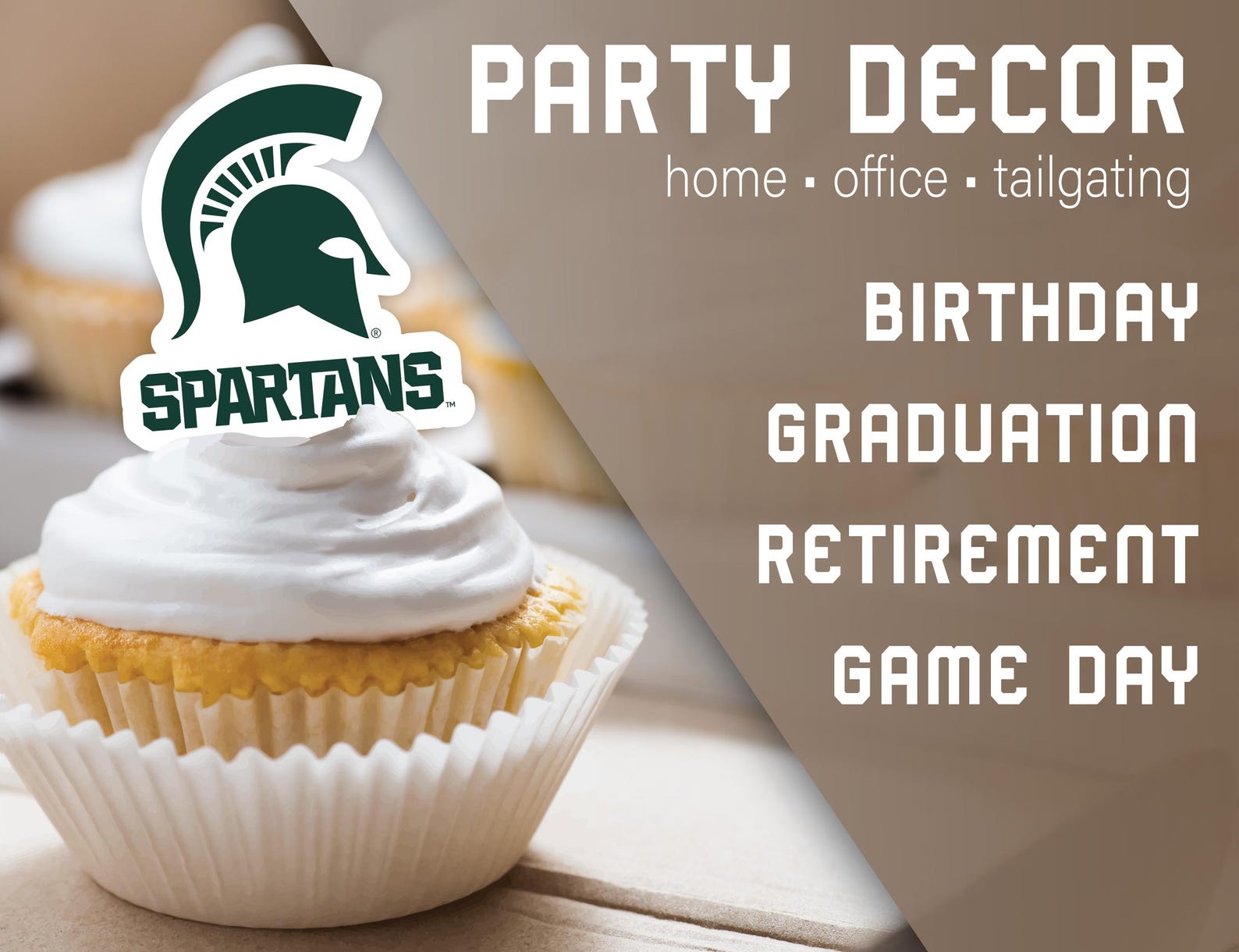 Michigan State Party Supplies Birthday Party, Michigan State Graduation ...