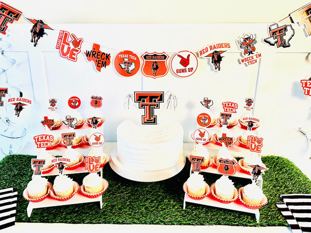 Texas Tech Party Supplies, Birthday Party, Graduation Decorations, Game ...