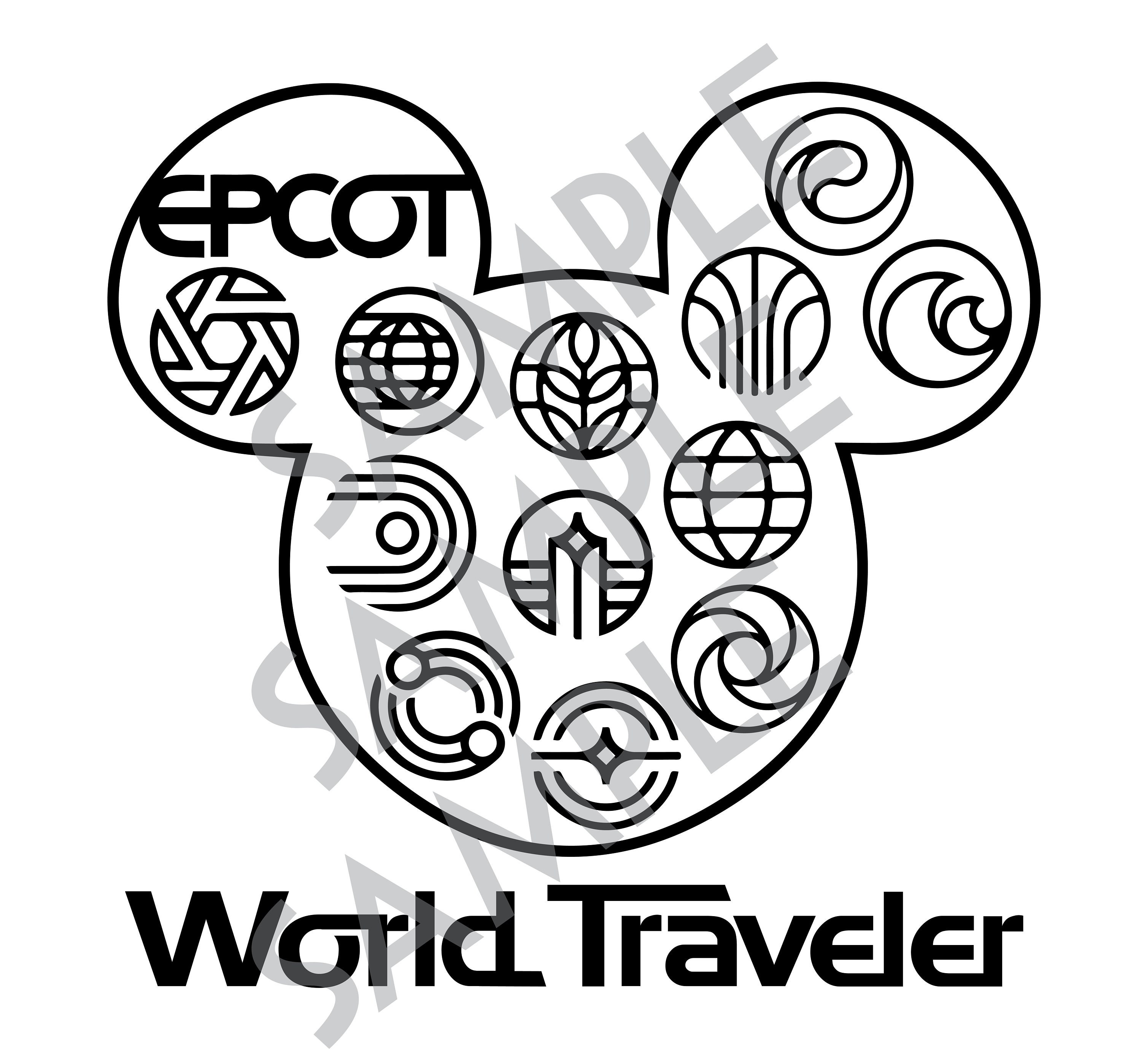 Epcot Disney World Drawing