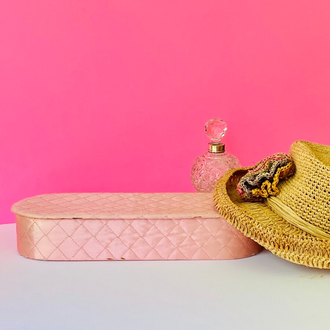 Pink Satin Gift Box for Wedding Photo Prop for Day of Wedding Bride ...