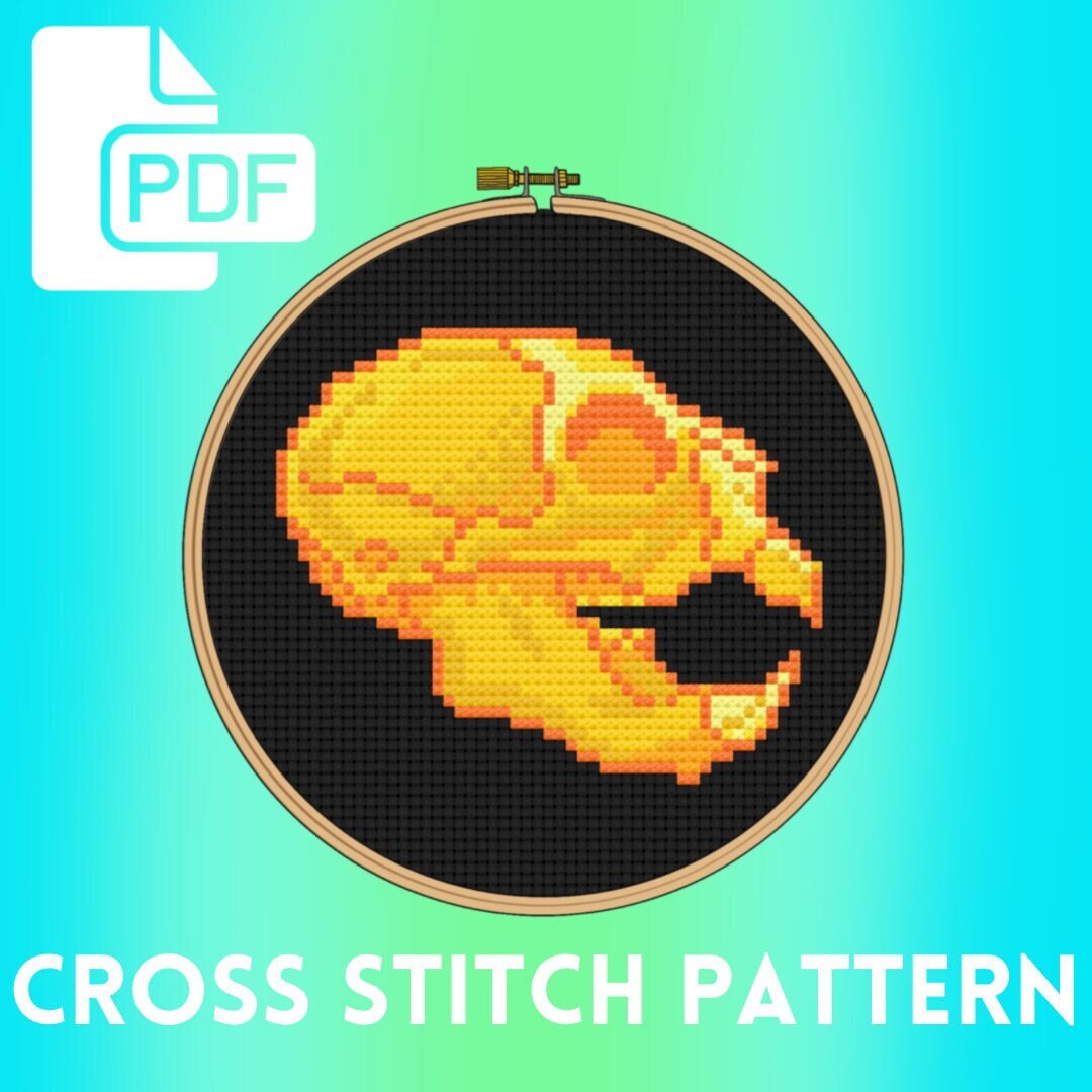 Aye Aye Cross Stitch Pattern PDF - Embroidery Needlework Oddity Spooky ...