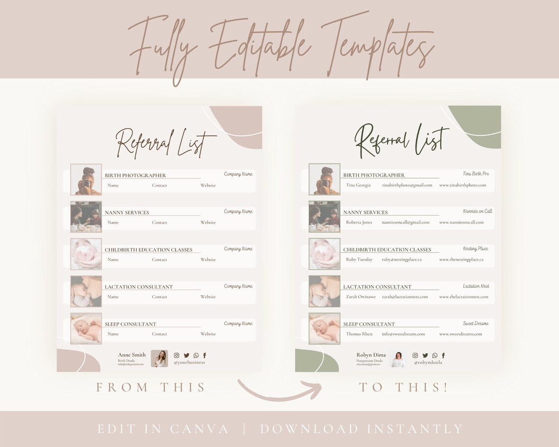 Client Notes Pages | Editable Canva Templates | Minimalist Design ...
