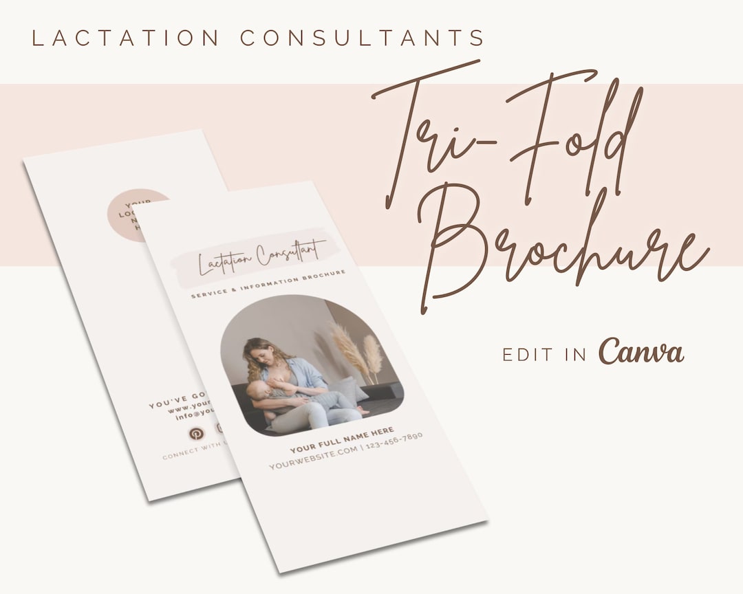 Lactation Consultant / Breastfeeding Counsellor Tri-fold Brochure ...
