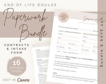 Death Doula Intake Forms - Etsy