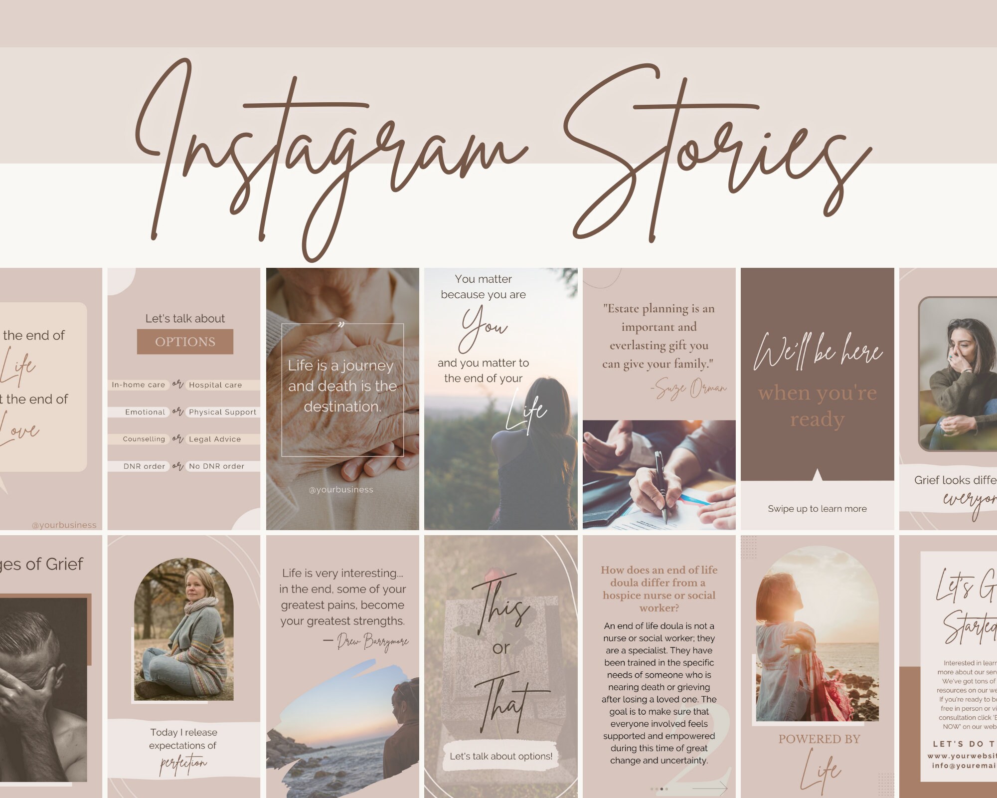 End of Life Doulas | Death Doula | Social Media Bundle | Instagram ...