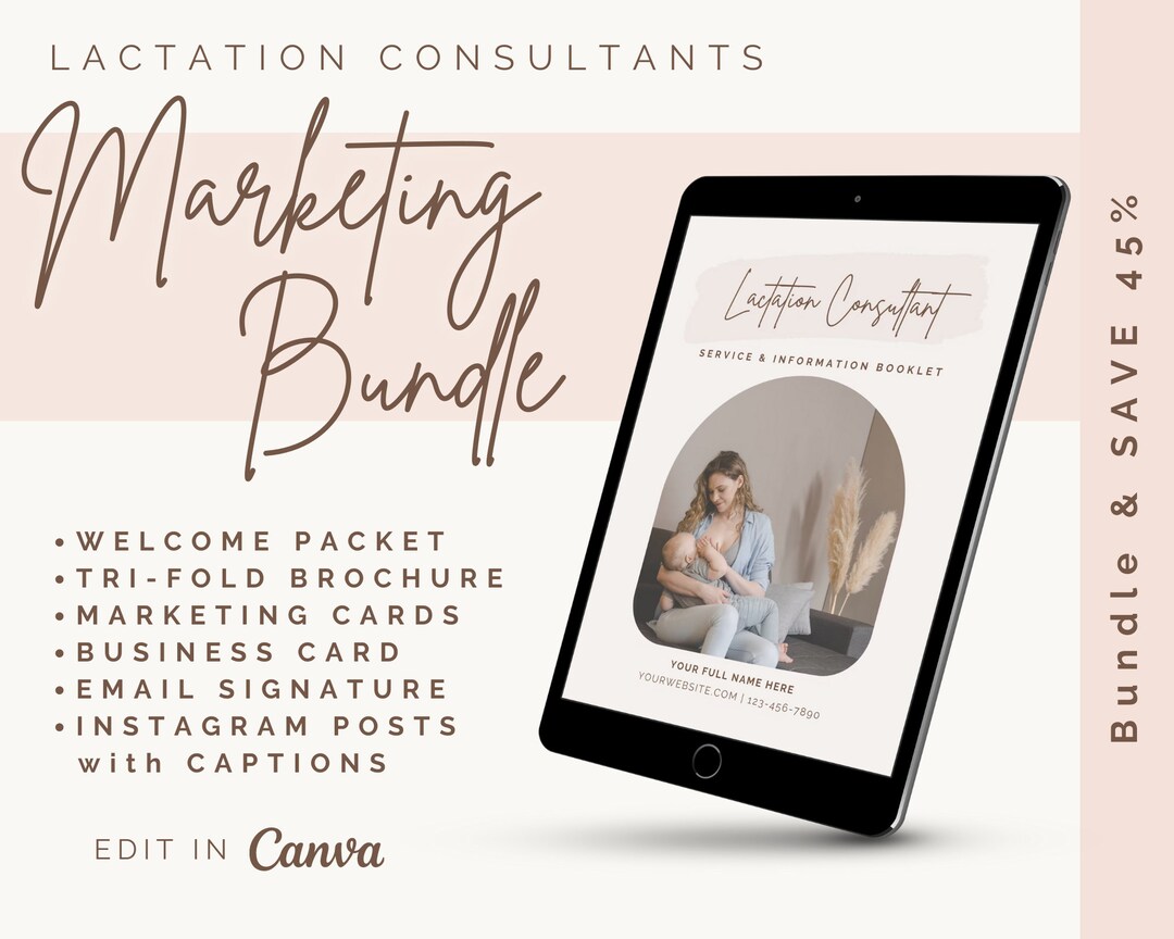Lactation Consultant | Breastfeeding Counselor | Marketing Bundle ...
